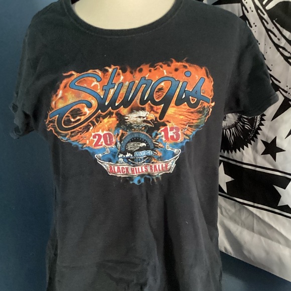 Tops | Motorcycle Sturgis 213 Event Shirt | Poshmark
